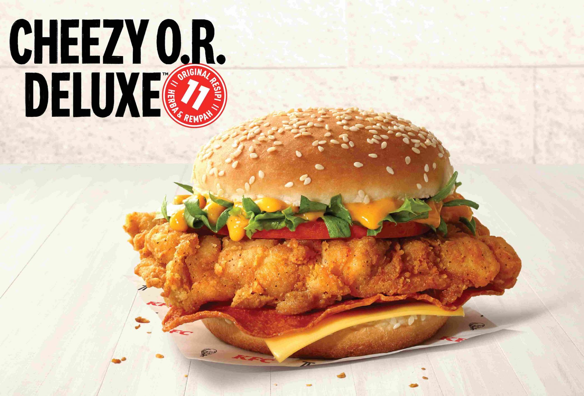 肯德基全新Cheezy O.R Duo加入汉堡菜单 - 辣手网